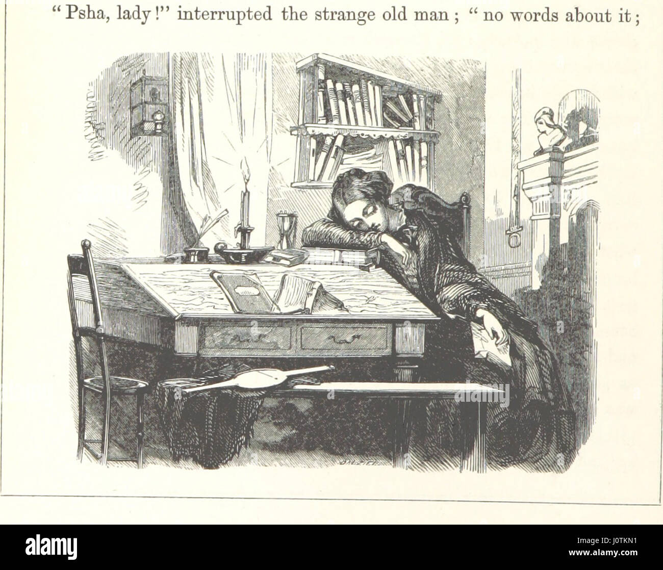 An illustration from the book 'Stories of the Governess,' showcasing ...