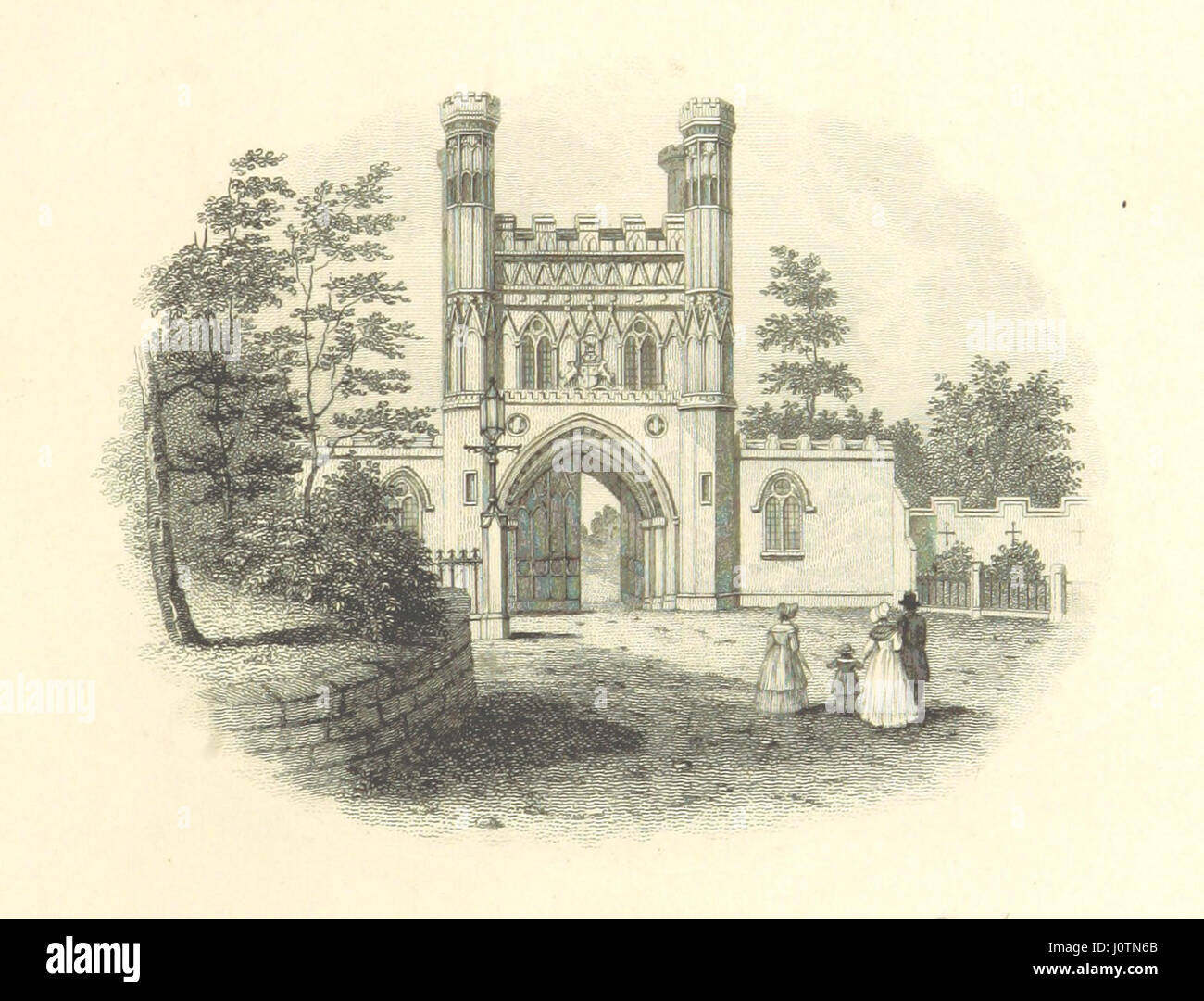 This illustration from 'Chester and its Environs' provides a detailed ...
