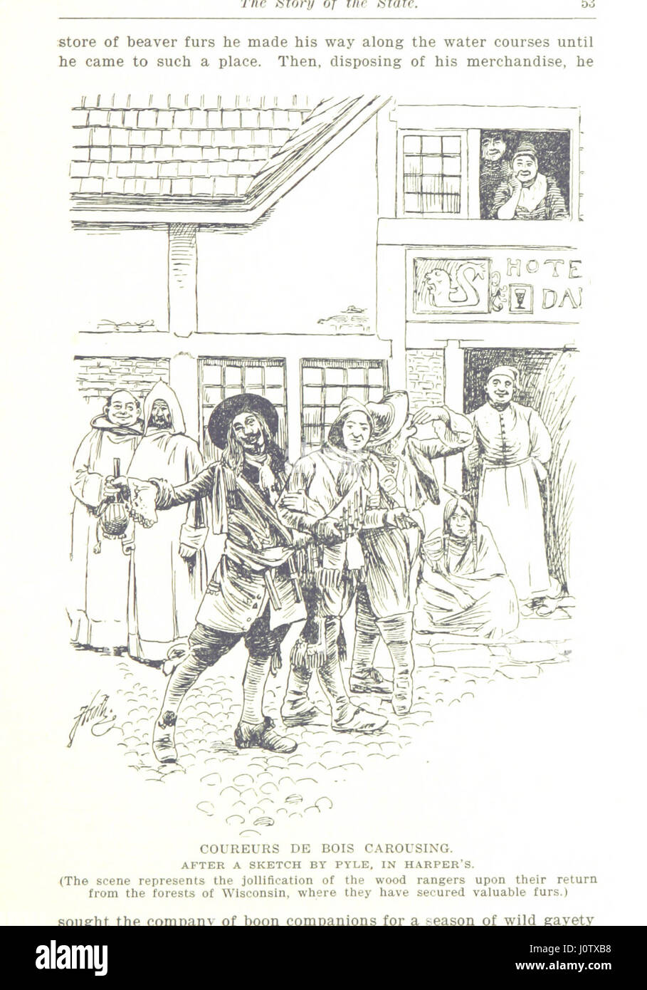 This image from 'Leading Events of Wisconsin History' showcases key ...
