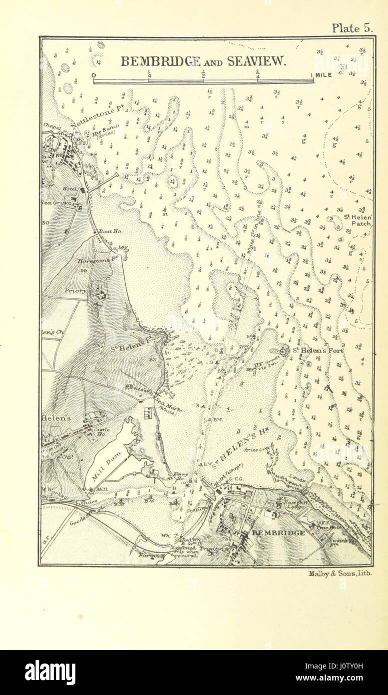 This image is from 'The Solent Chart Book,' which includes detailed ...