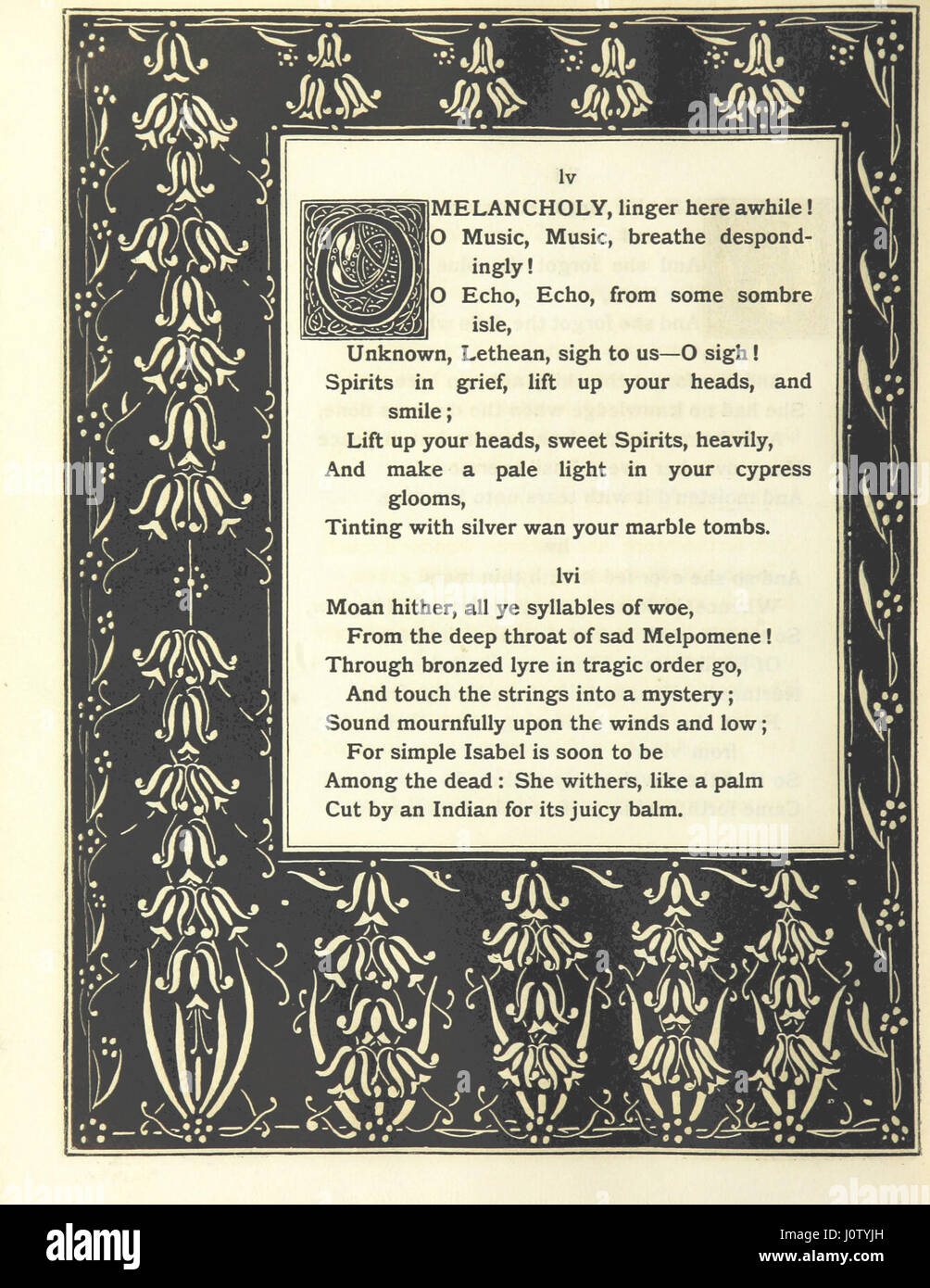 A beautifully illustrated edition of 'Isabella, or The Pot of Basil,' a ...