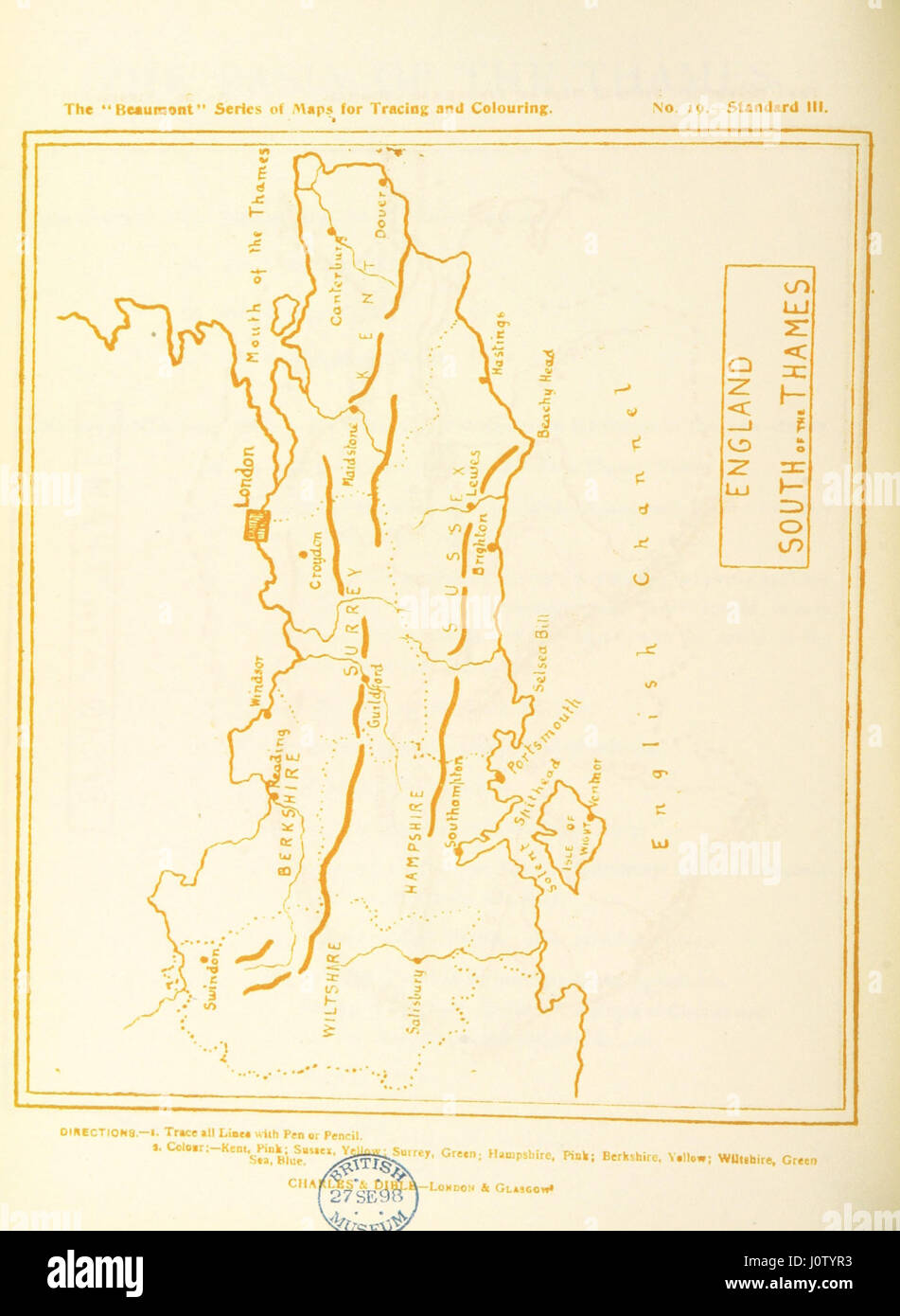 This image from 'How to Draw and Colour a Map' shows a step-by-step ...