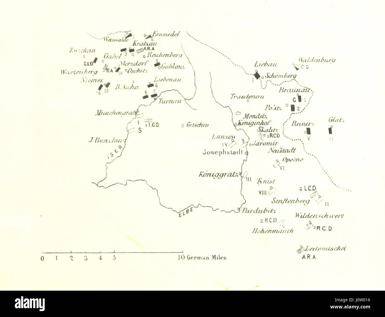 This image is from 'The Campaign of 1866 in Germany', a detailed ...