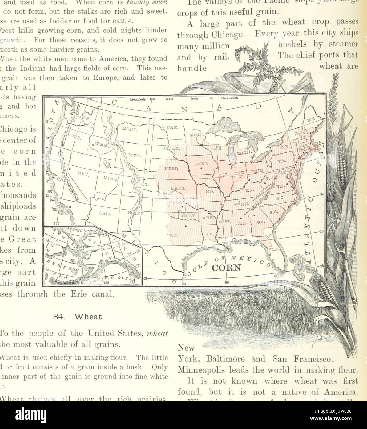 This image, taken from page 84 of 'Elements of Geography', presents ...