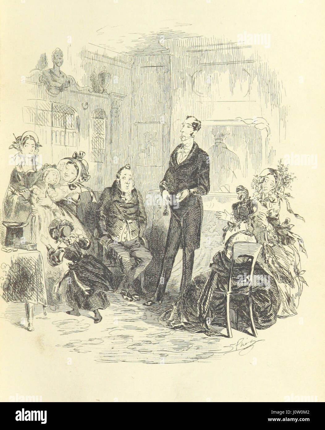 This image from 'Works of Charles Dickens' presents Dickens' literary ...