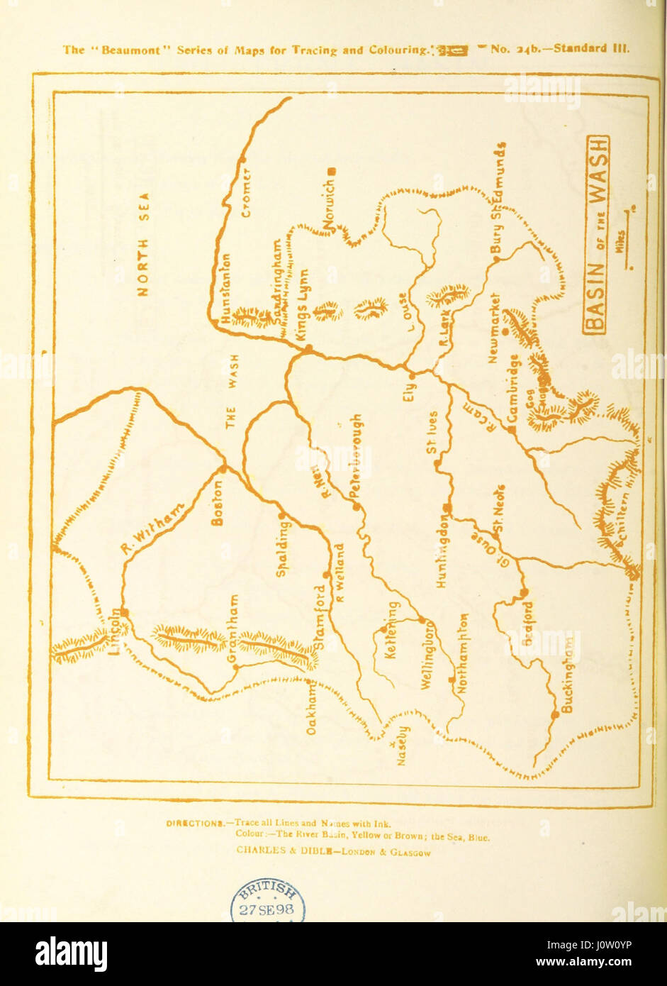 An instructional image from the book 'How to Draw and Colour a Map ...
