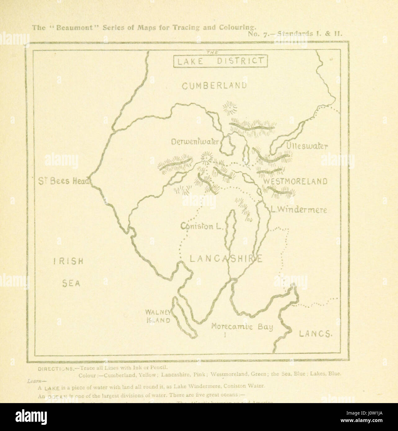 An image from ‘The Beaumont Geography and Map Tracing Book,’ offering ...