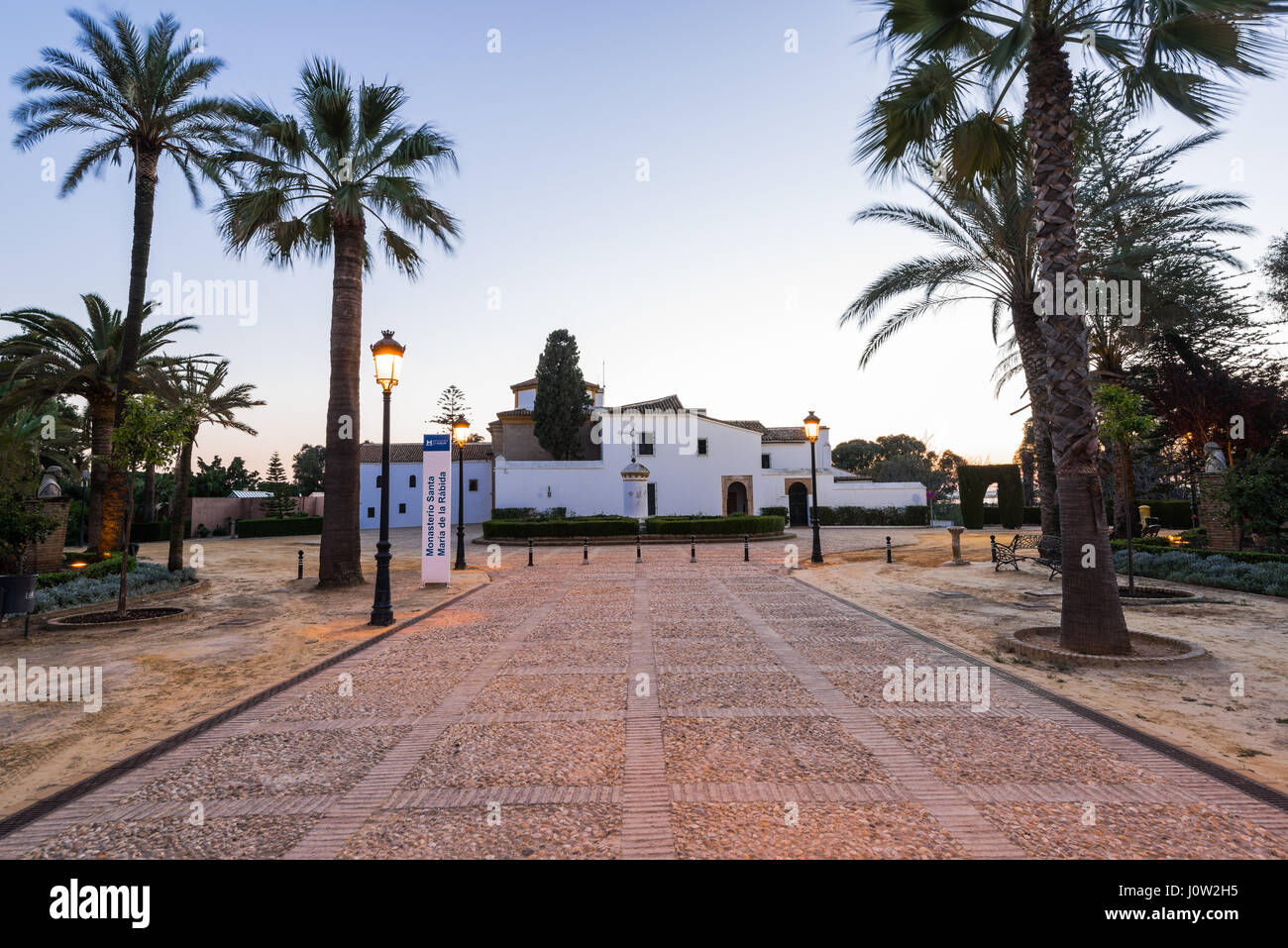 Santa Maria monastery in La Rabida,Andalusia,Spain near Palos de la ...