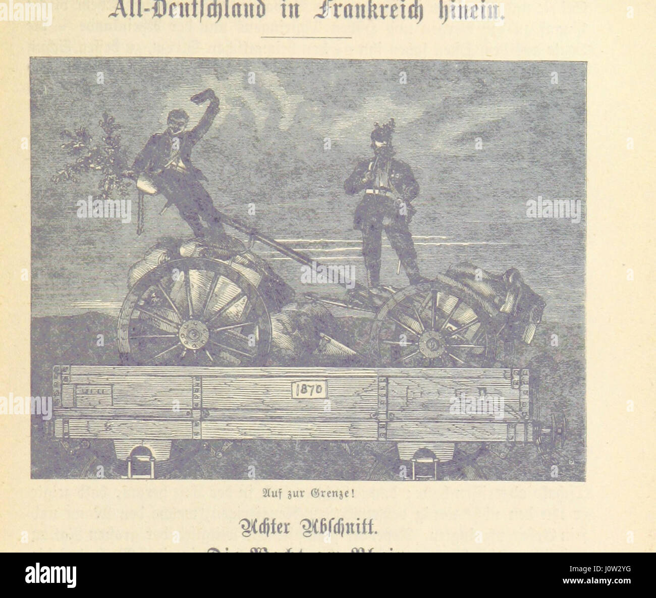 An image from the book 'Das große Jahr 1870', which commemorates key ...