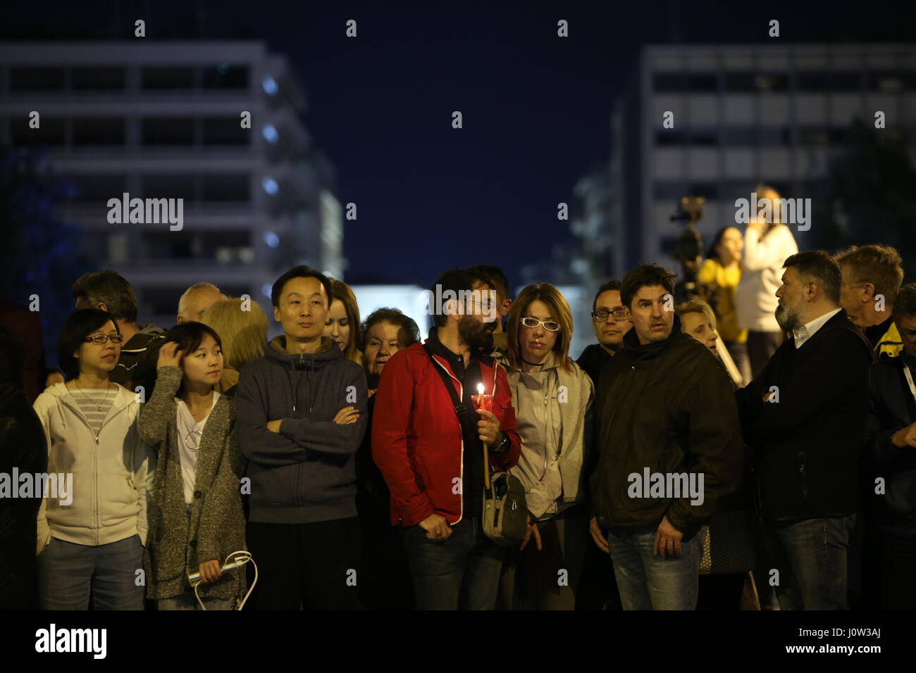 Athens, Greece. 14th Apr, 2017. The custom of the apokathelosis of ...