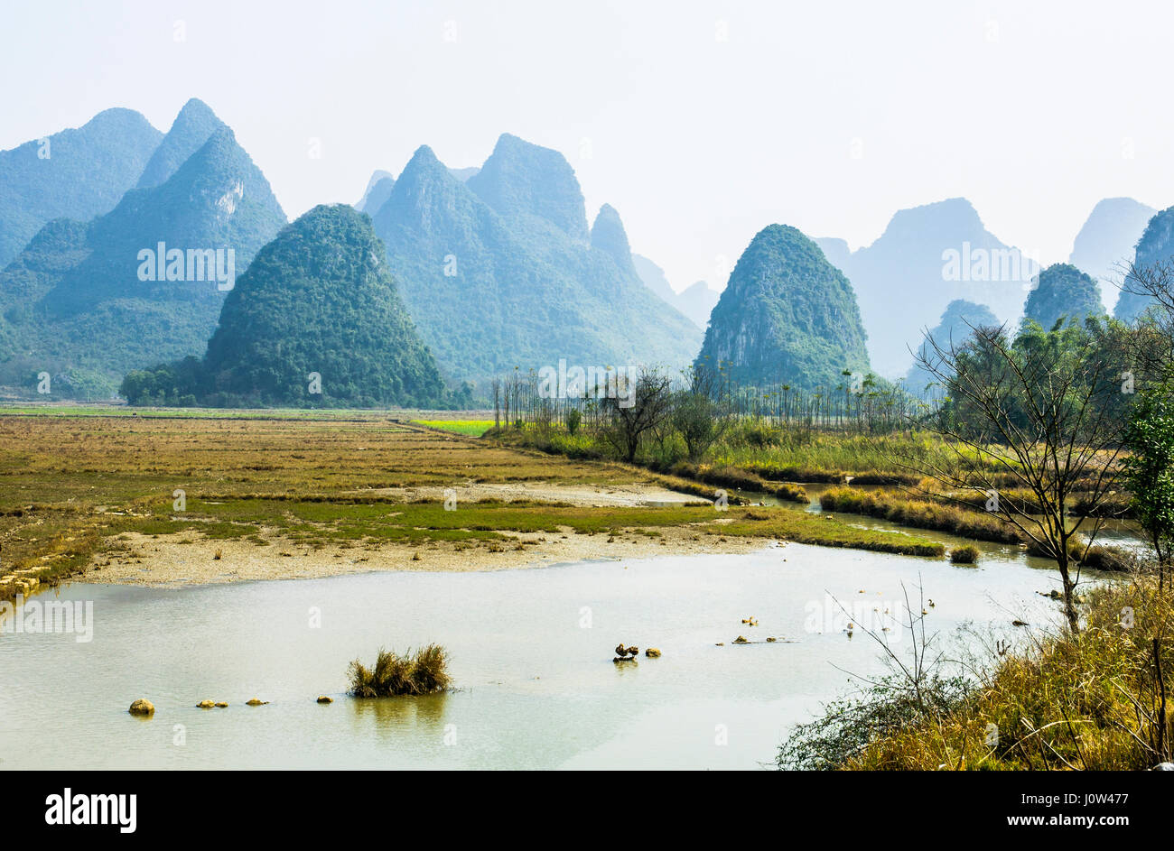 Mountains and countryside scenery Stock Photo - Alamy