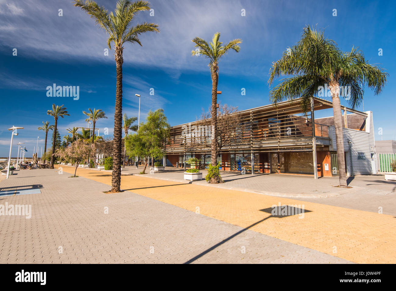 Mazagon, Spain - April 09, 2017: Harbour in Mazagon,Palos de la ...