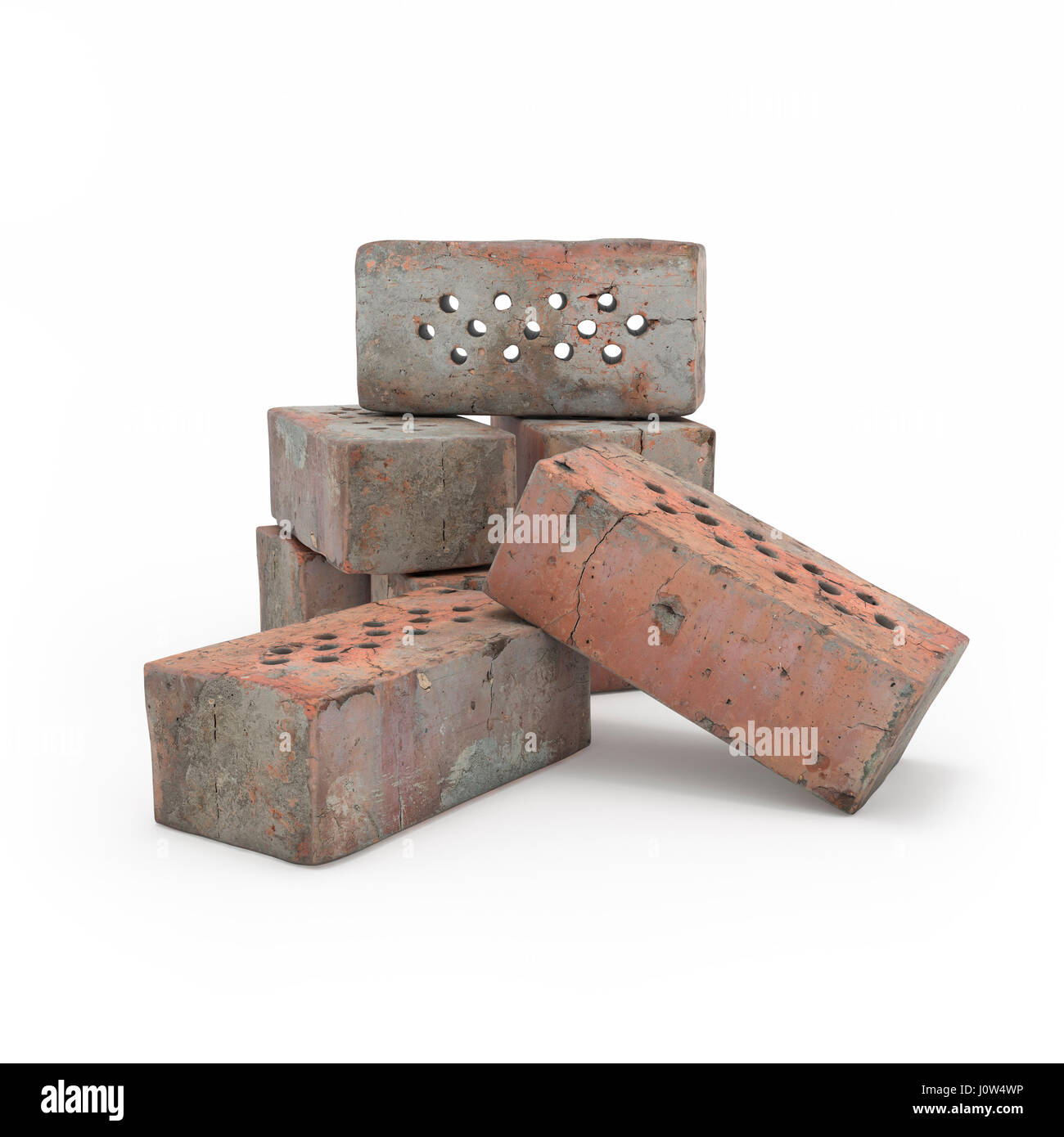 Pile of concrete bricks Cut Out Stock Images & Pictures - Alamy
