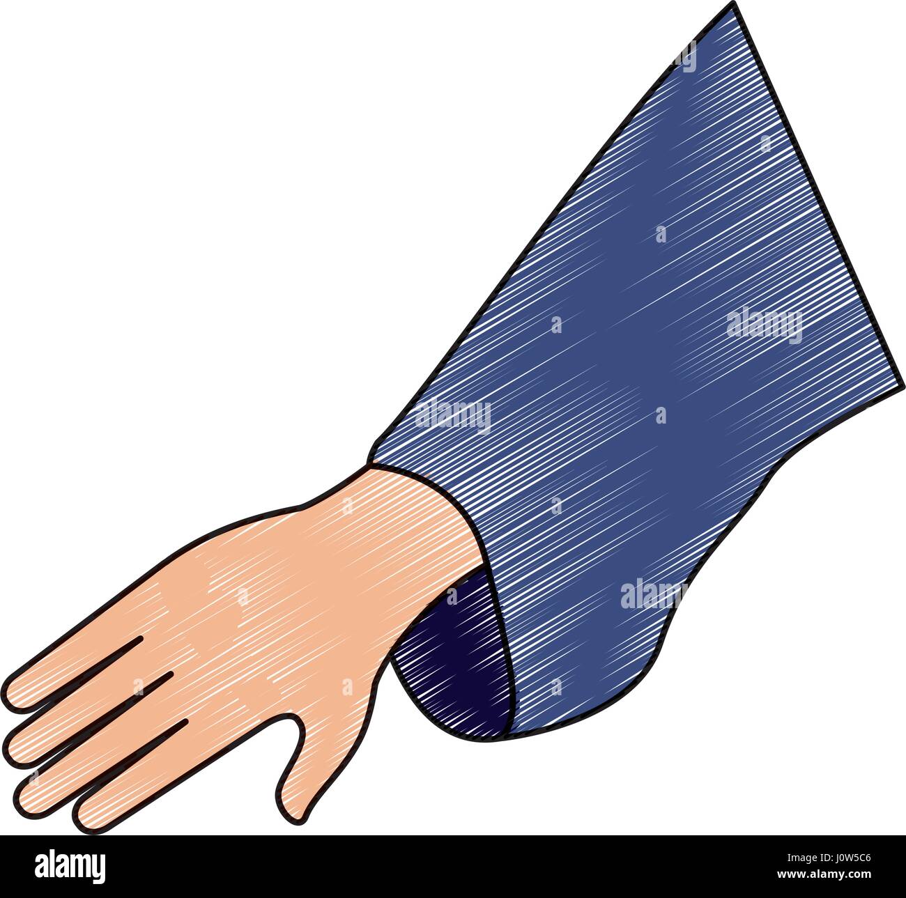 Hand draw sketch friendship Cut Out Stock Images & Pictures - Alamy