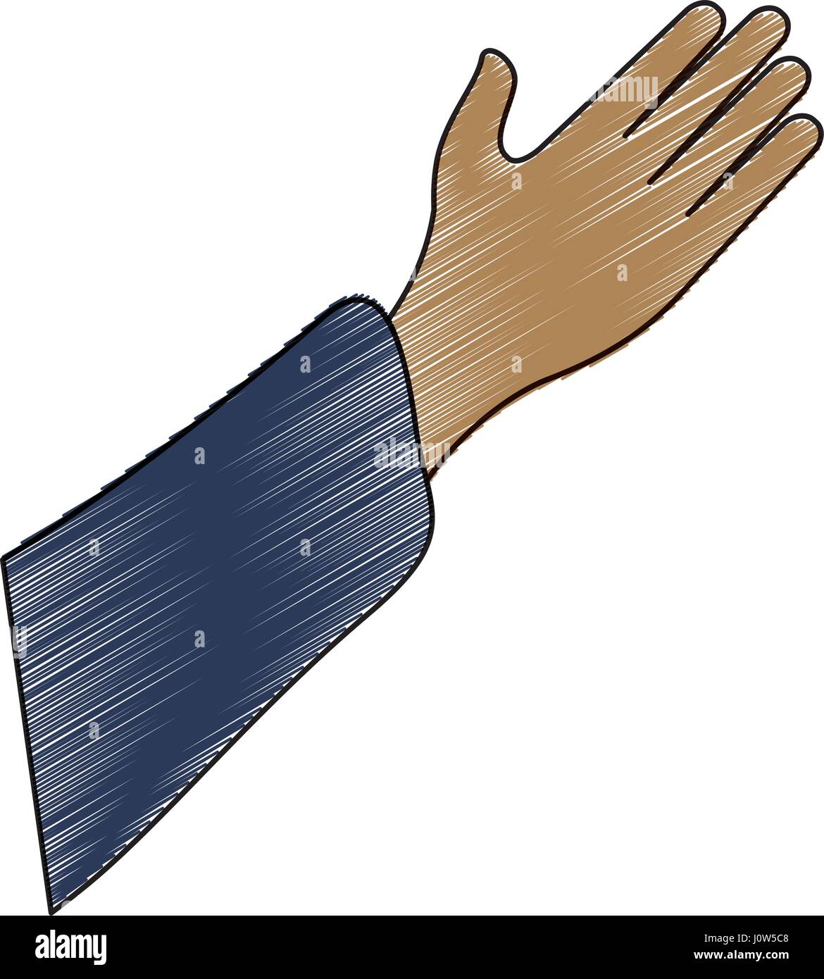 Hand draw sketch friendship Cut Out Stock Images & Pictures - Alamy