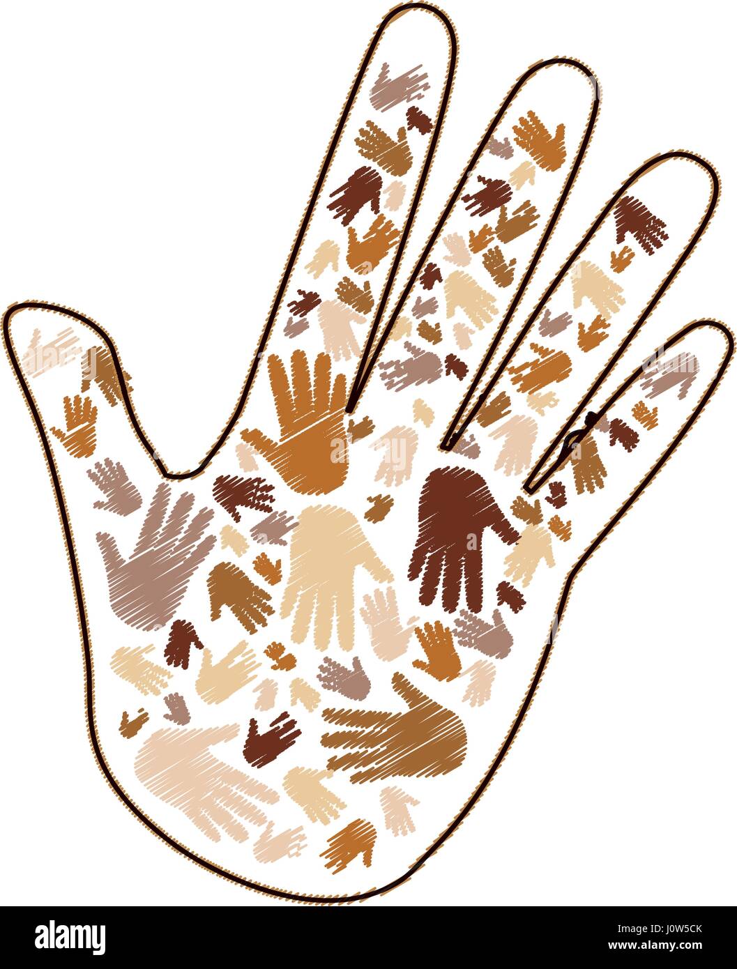 Human hands symbol Stock Vector Image & Art - Alamy