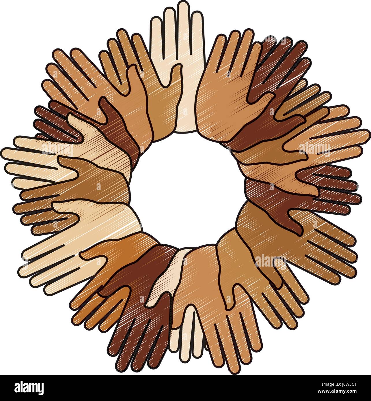 Human hands symbol Stock Vector Image & Art - Alamy
