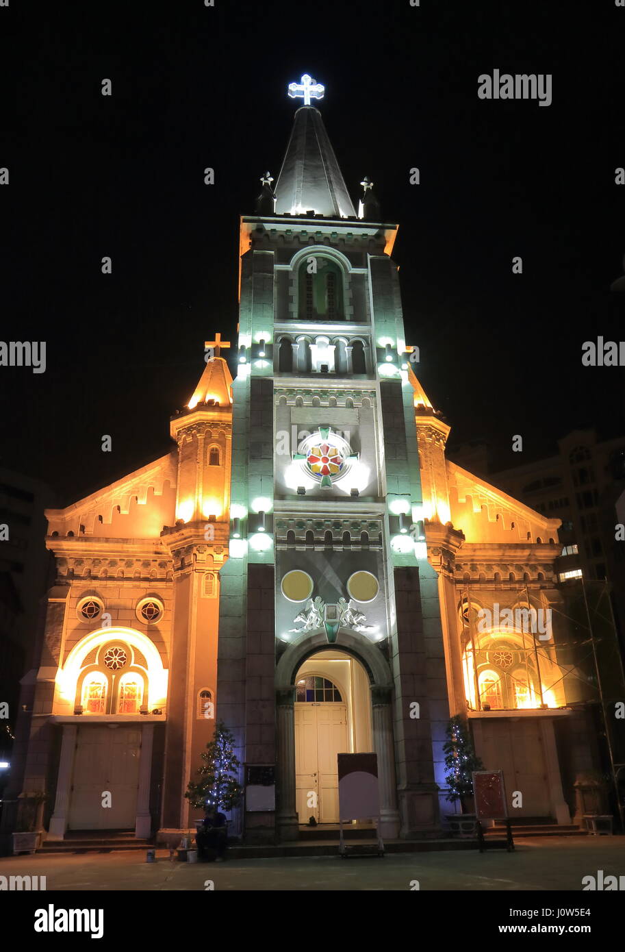 Holy Rosary Cathedral Munor Basikica church in Kaohsiung Taiwan Stock ...