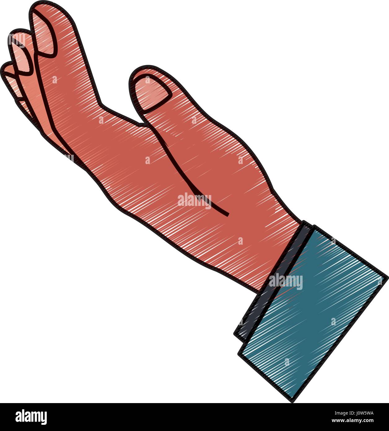Human hand symbol Stock Vector Image & Art - Alamy