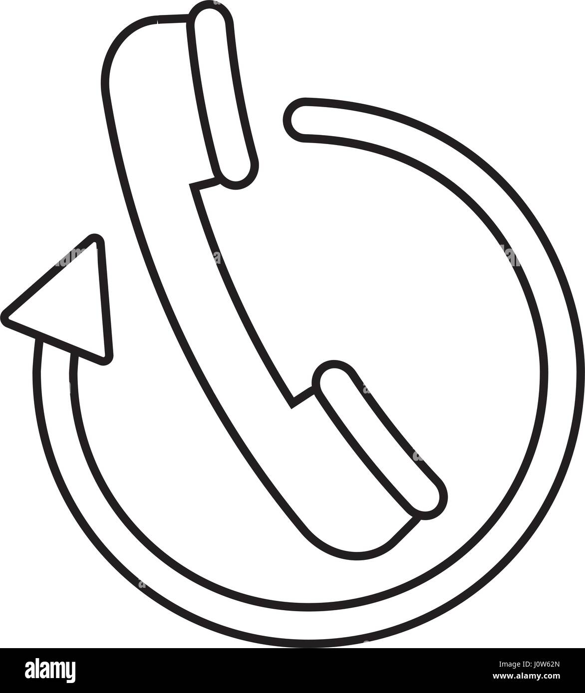 handset phone icon Stock Vector Image & Art - Alamy