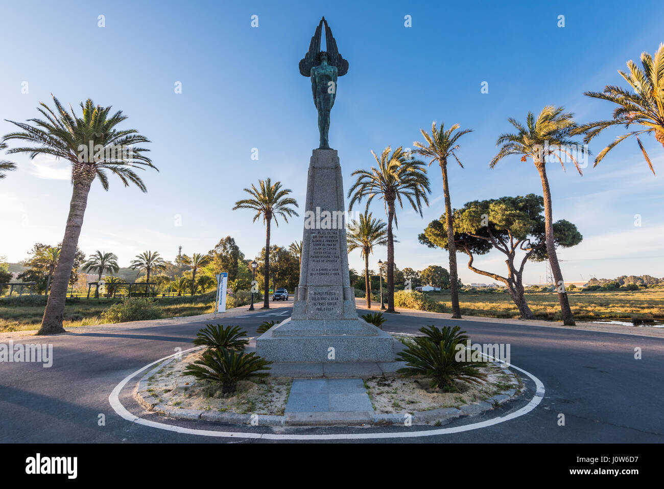 Plus Ultra monument in La Rabida,Spain. First flight between Spain and ...