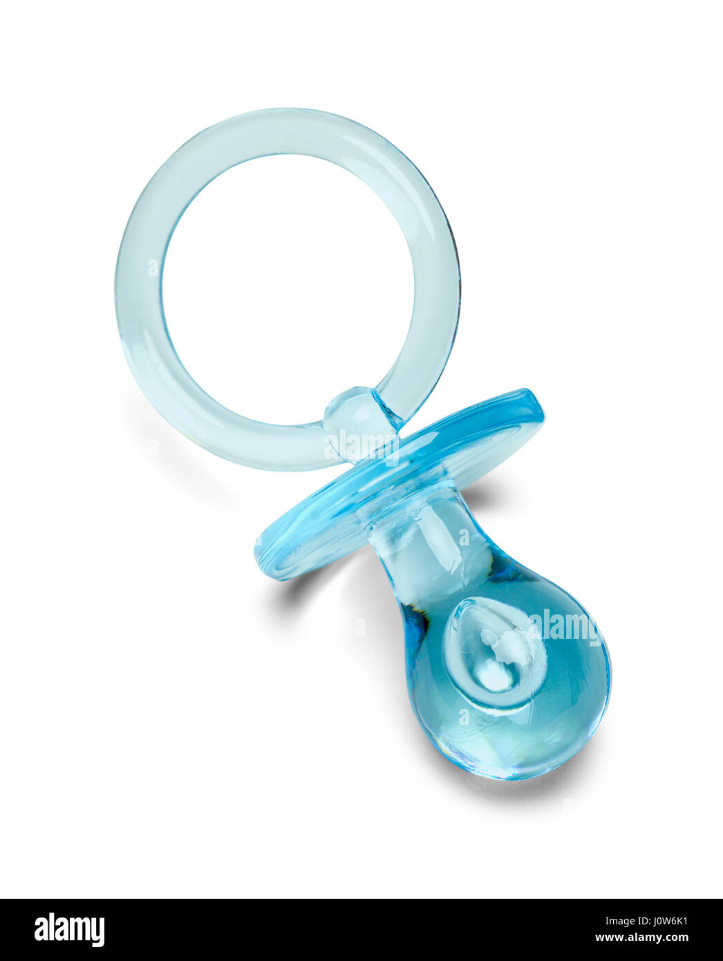 SIngle Blue Baby Pacifier Isolated on White Background Stock Photo - Alamy