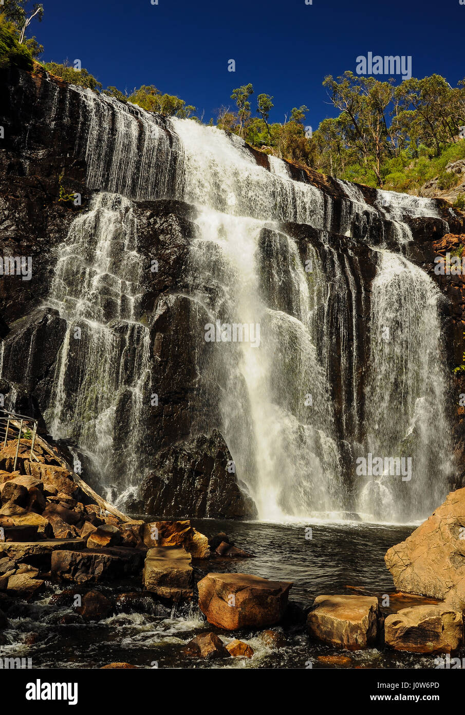 Waterfall Mackenzie is the most famous waterfall of the Park Grampians ...