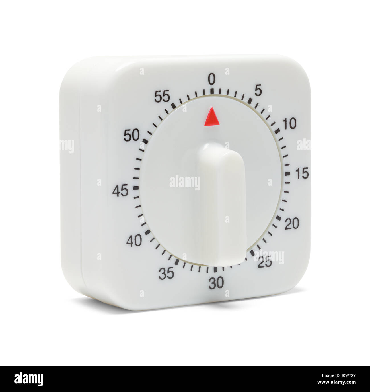 Kitchen Timer at Zero on White Background Stock Photo - Alamy