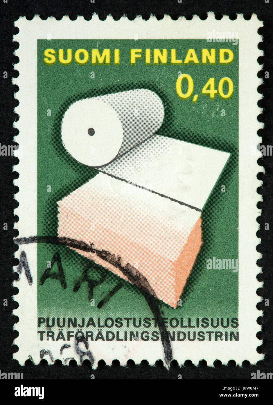 Finnish postage stamp Stock Photo - Alamy