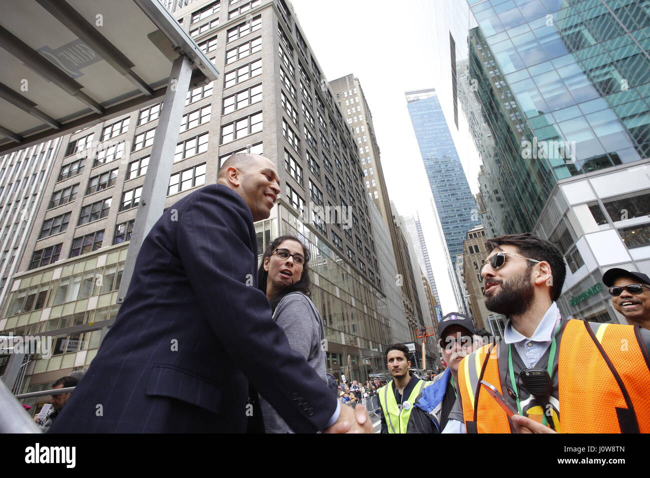 Congressman Hakim Jeffries & comedian Sarah Silverman. Thousands ...