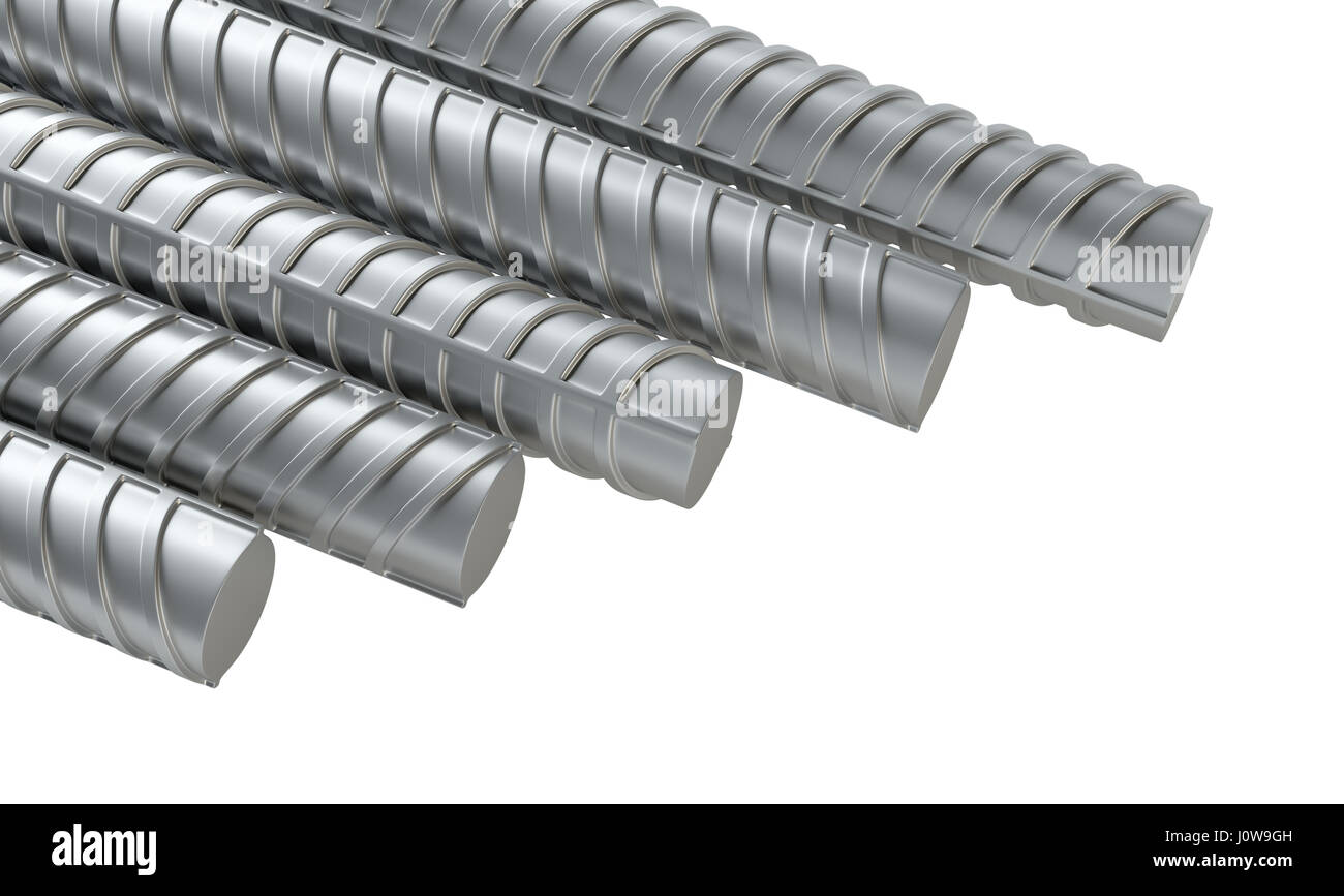 Reinforcing steel. 3d Illustration Stock Photo - Alamy