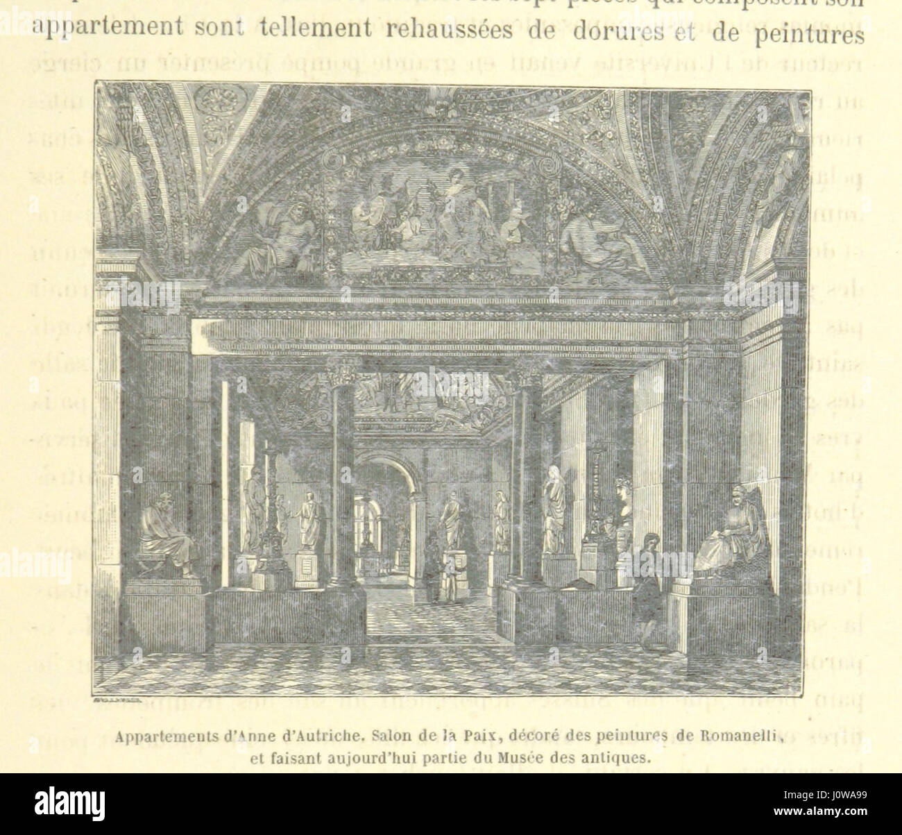 This image from 'Le Louvre et son histoire' showcases the Louvre Museum ...