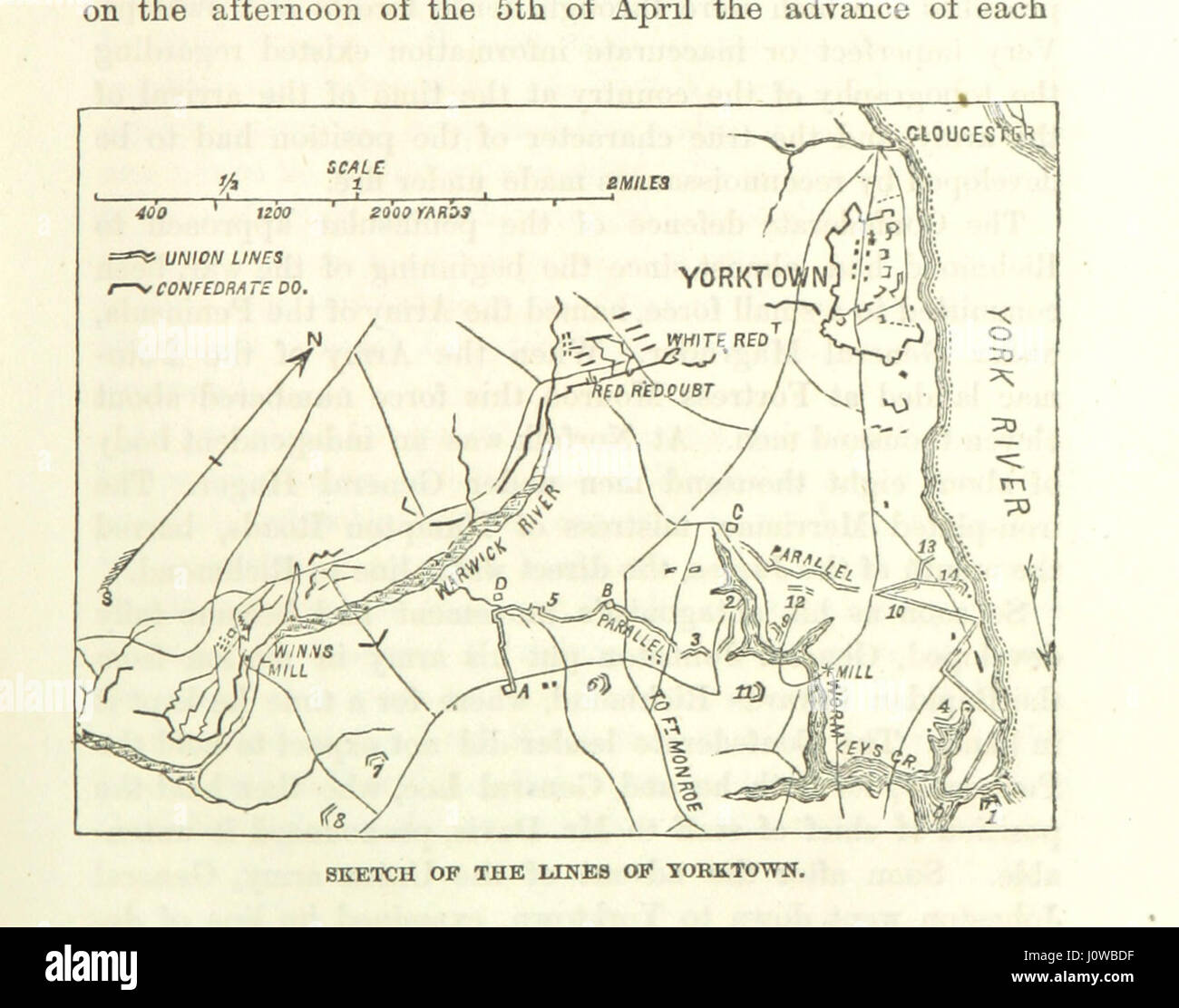 This image is from *Campaigns of the Army of the Potomac*, detailing ...