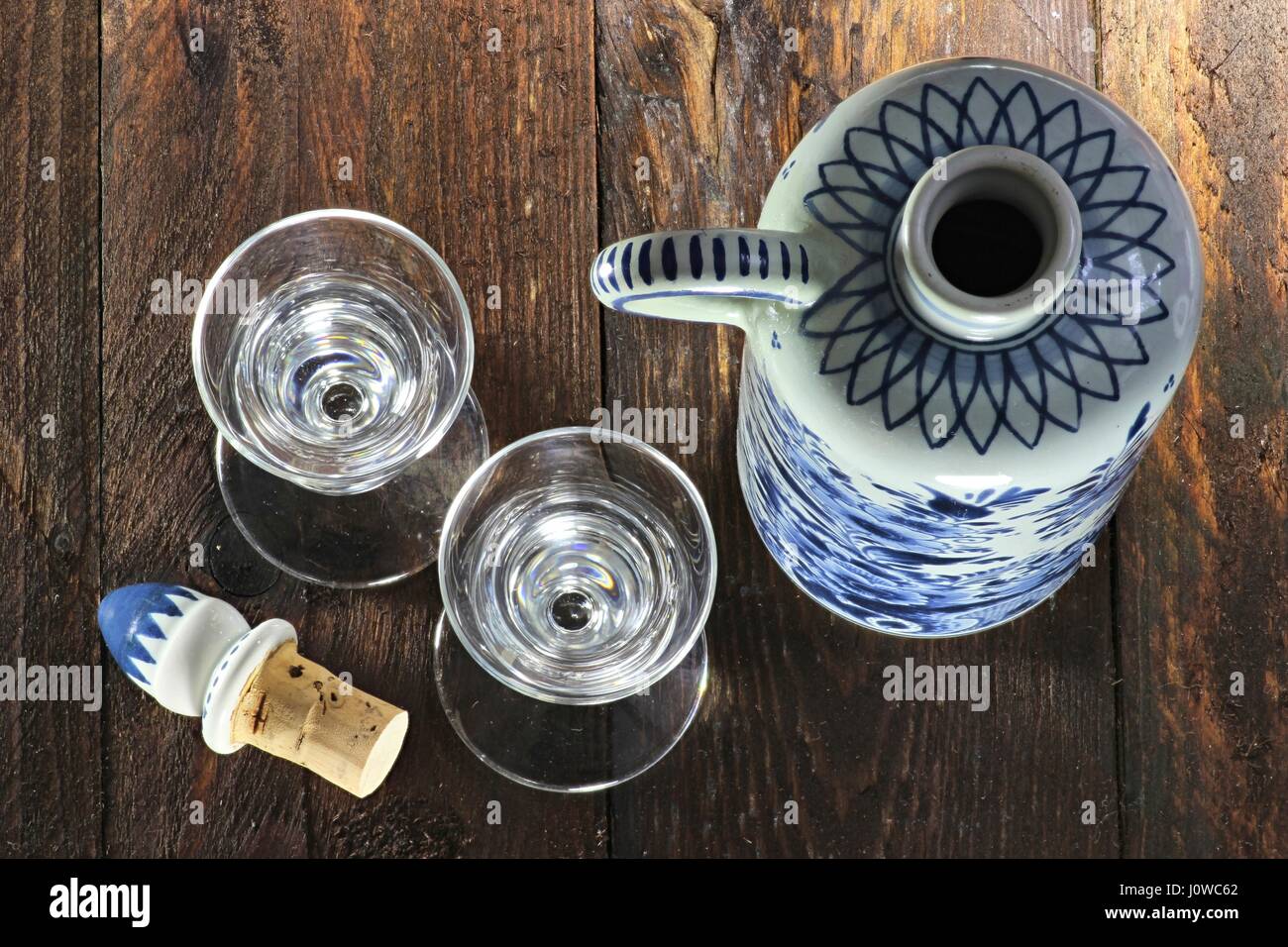 Dutch Genever traditionally served in tulip-shaped glasses Stock Photo ...