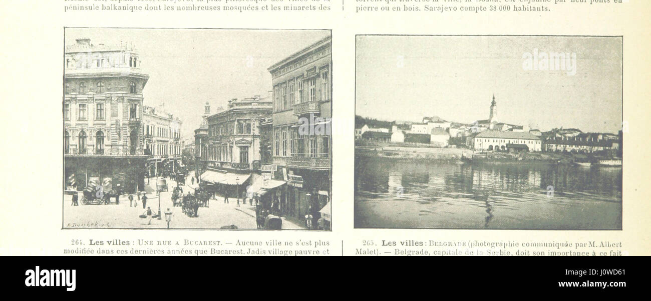 This geographical album features illustrated representations of global ...