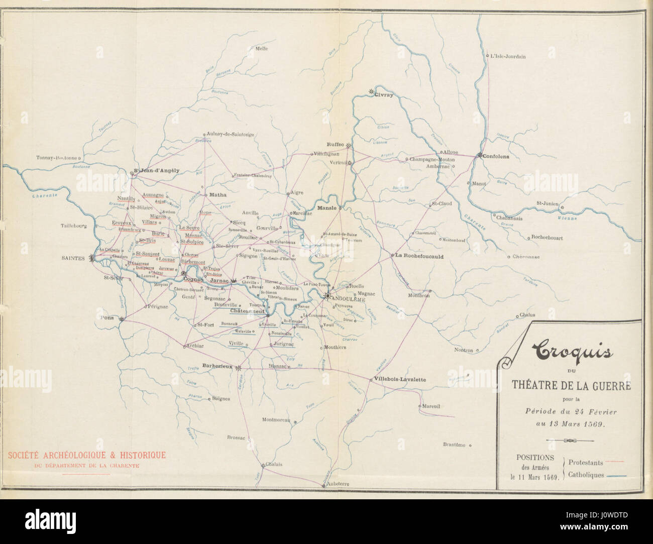 This image depicts a scene from *La bataille de Jarnac* and the 1569 ...