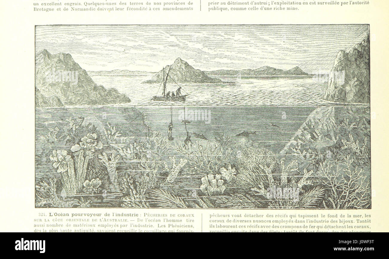 A geographic album featuring detailed illustrations of various regions ...