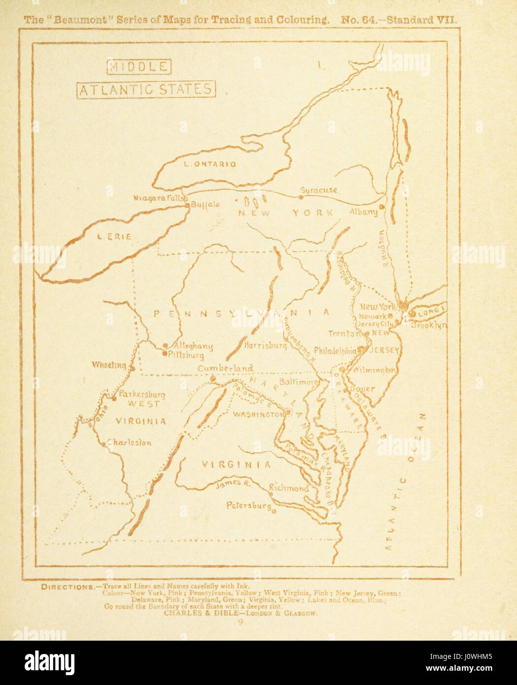 This image is from 'The Beaumont Geography and Map Tracing Book,' which ...