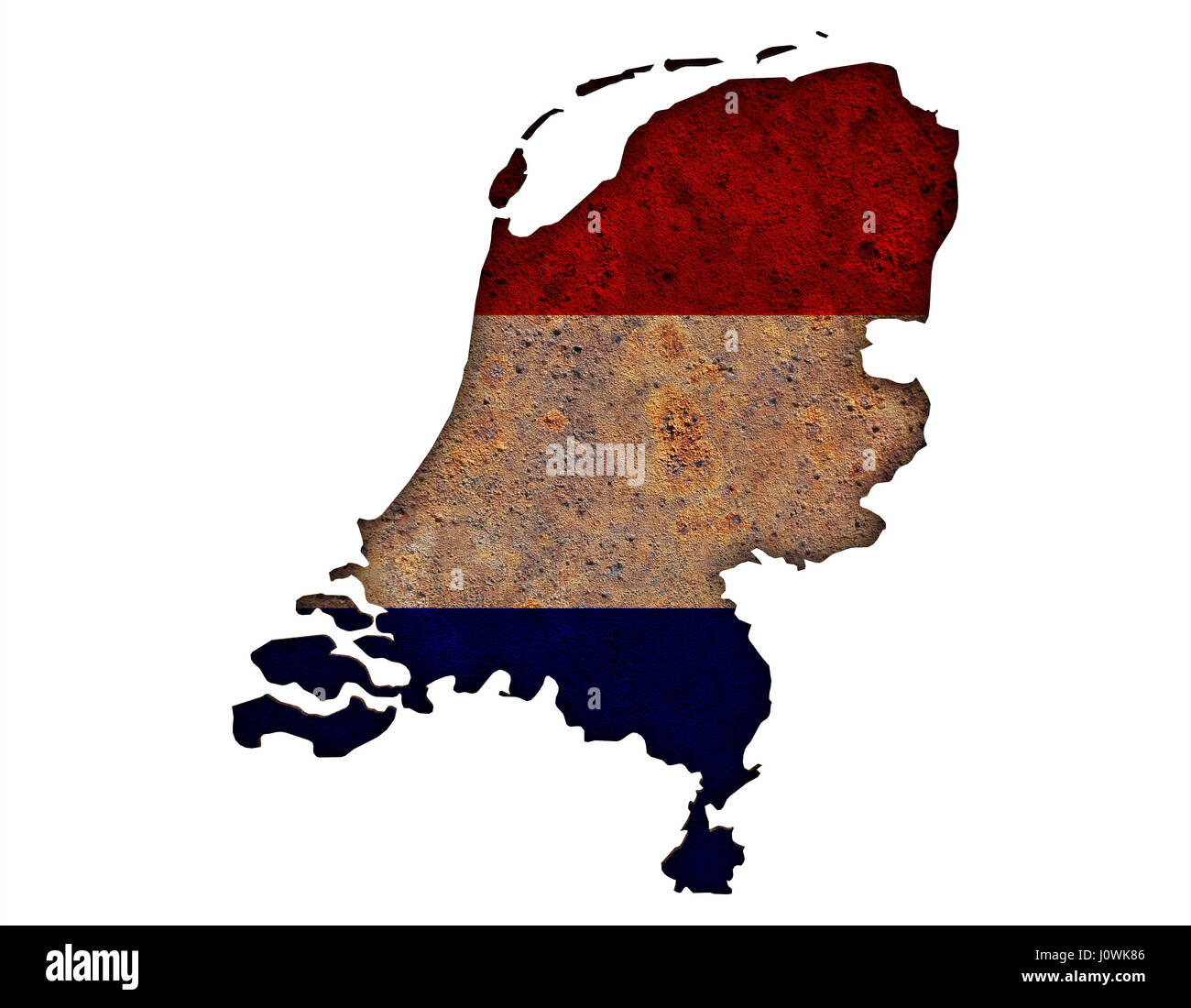 Textured map of the Netherlands in nice colors Stock Photo - Alamy