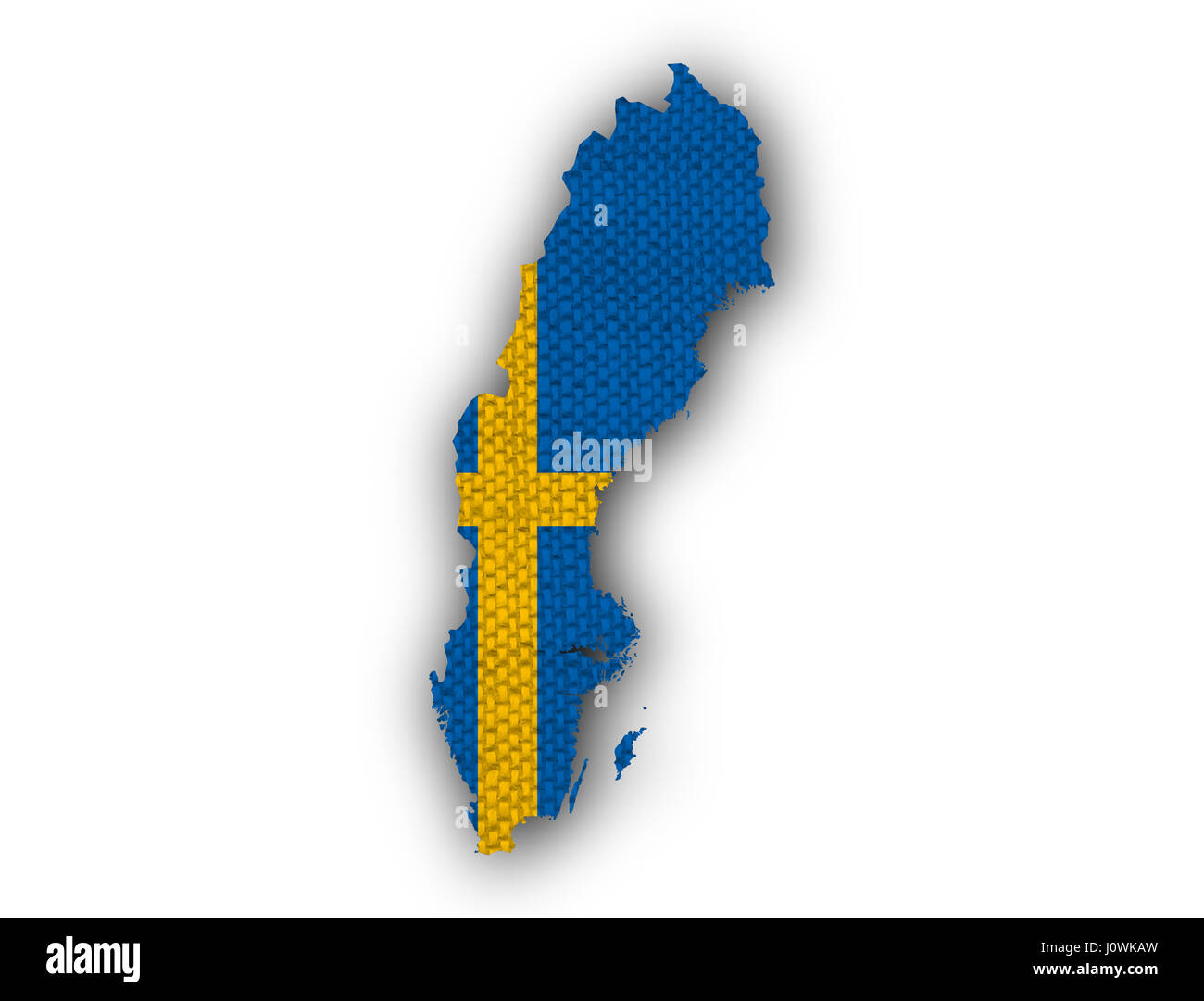 Map and flag of Sweden Stock Photo - Alamy