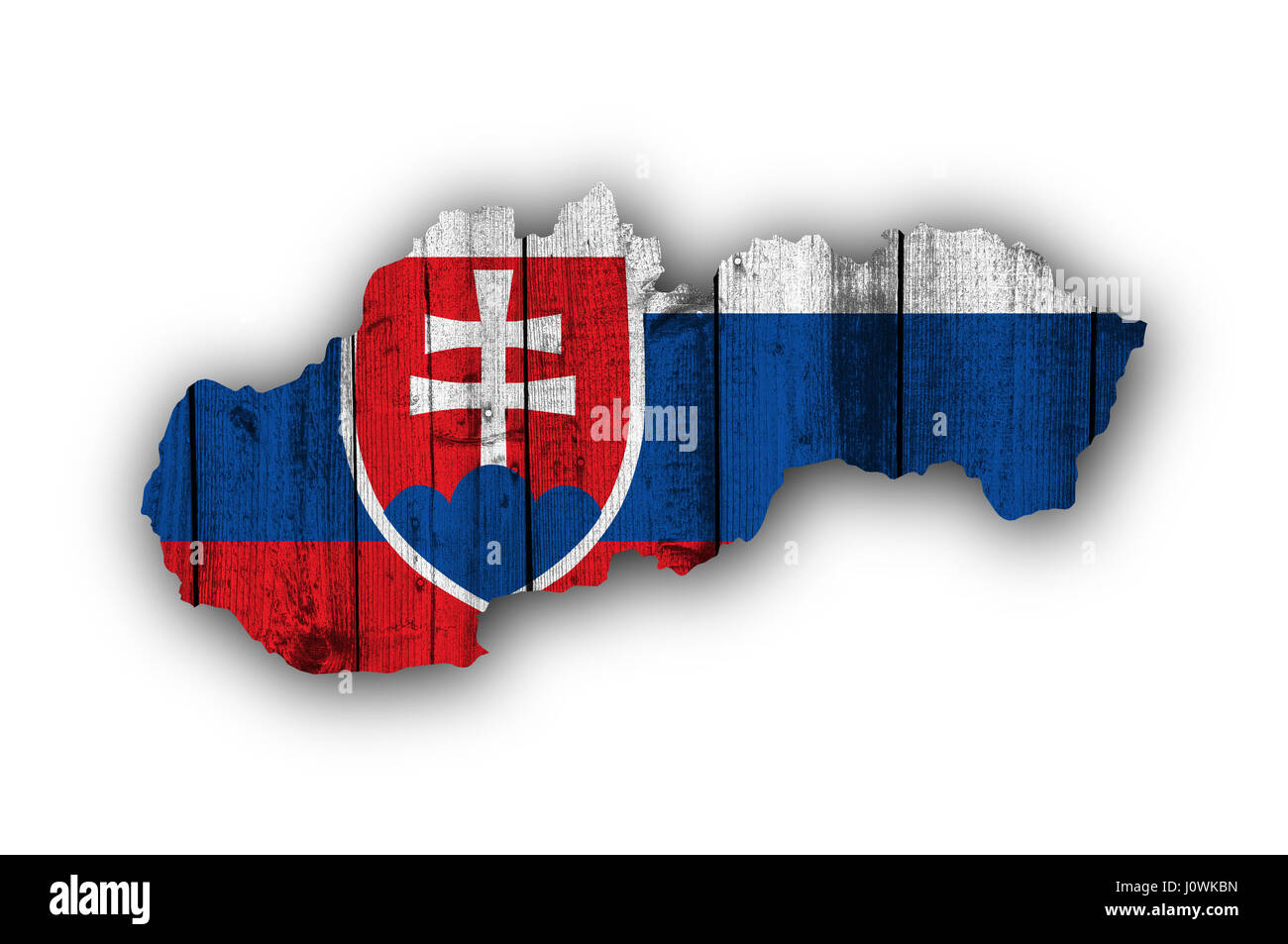 Map and flag of Slovakia on weathered wood Stock Photo - Alamy