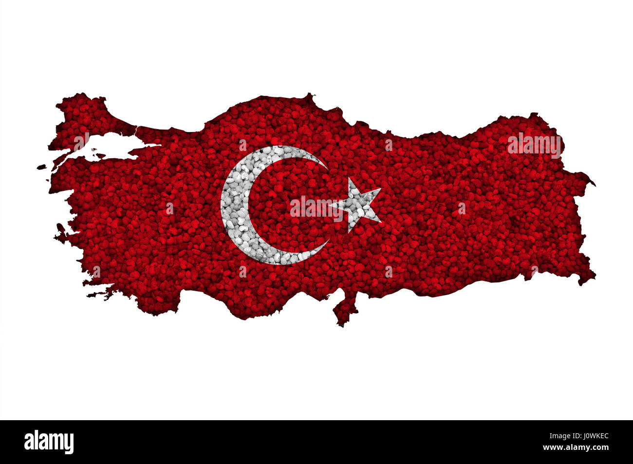 Map and flag of Turkey on poppy seeds Stock Photo - Alamy