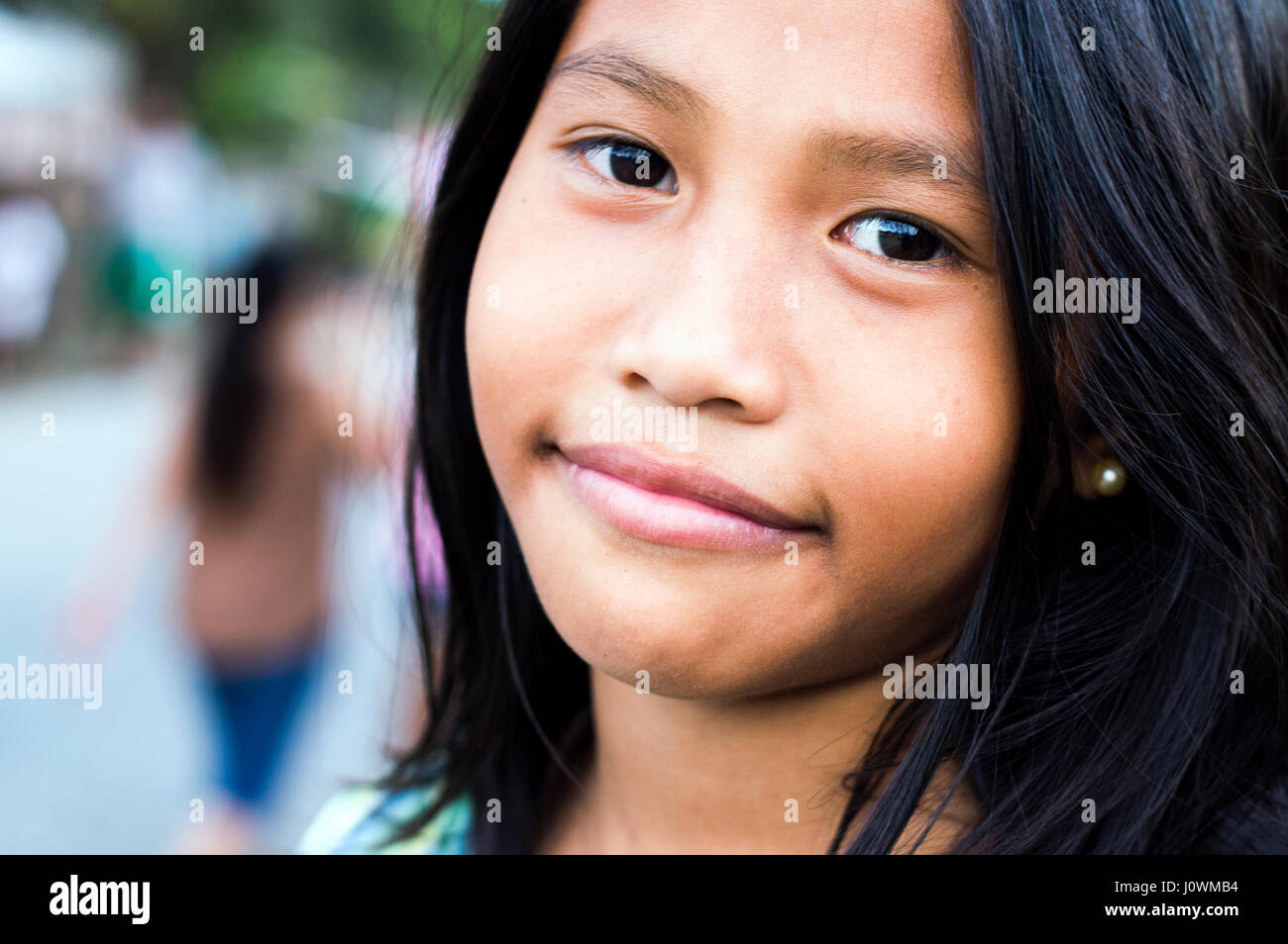 Young girl, Calbayog, Samar, Philippines Stock Photo - Alamy