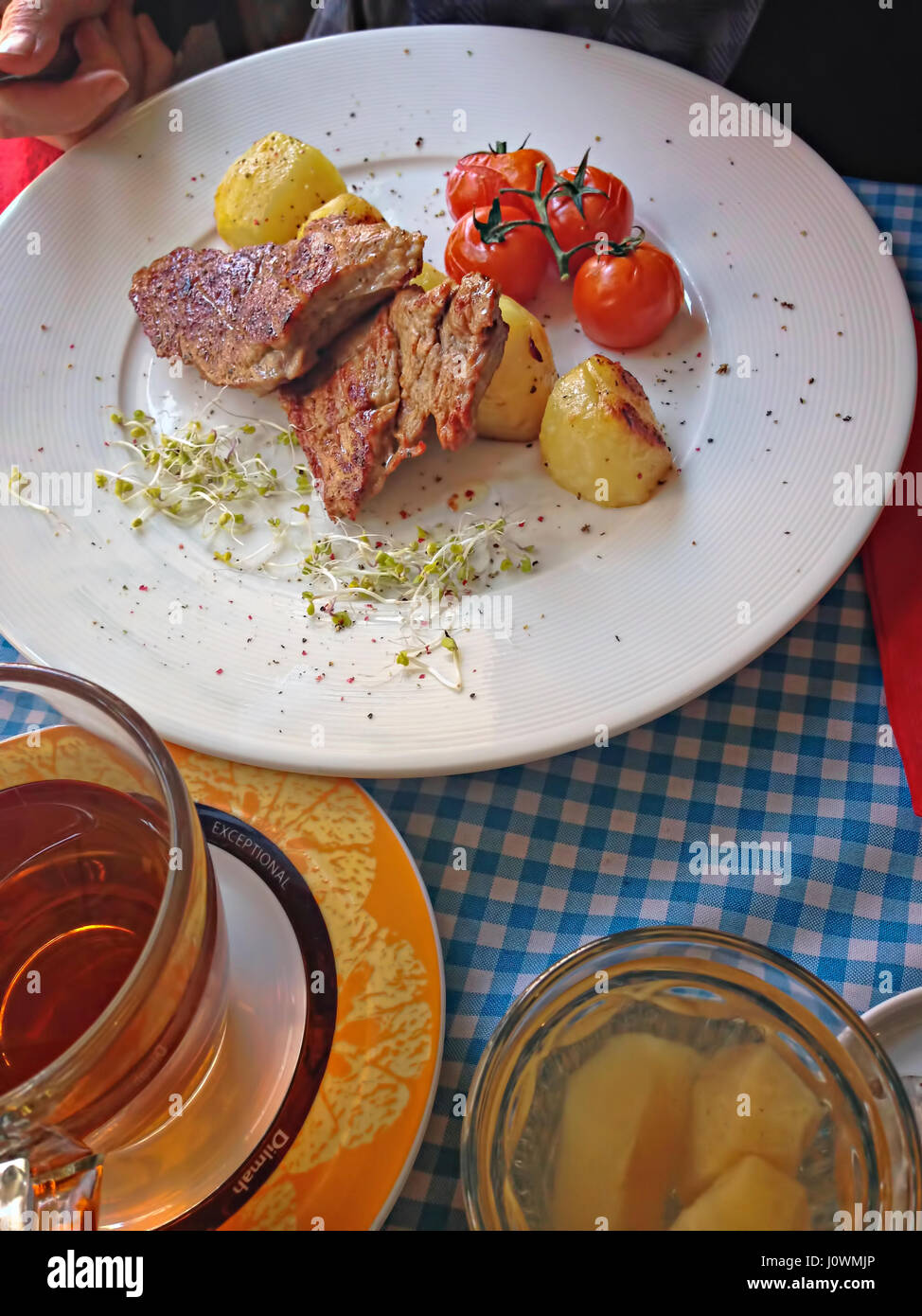 Roast potatoes on white hi-res stock photography and images - Alamy