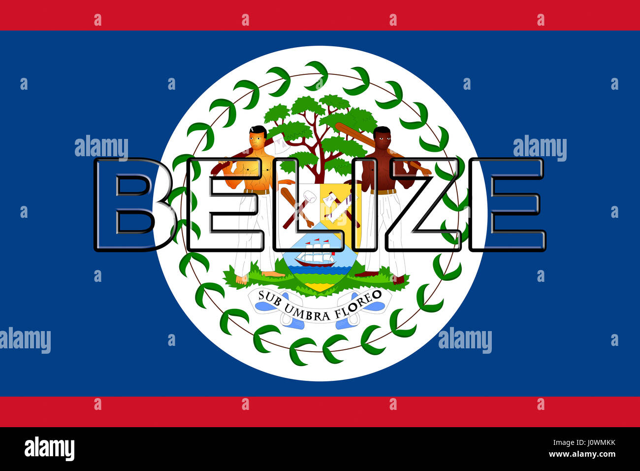 Belize Flag Stock Photos & Belize Flag Stock Images - Alamy