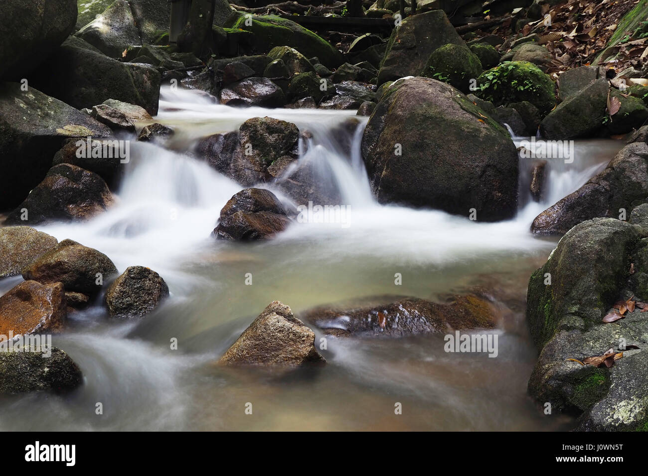 Scenic Shot of the Jeram Toi Waterfall, Negeri Sembilan, Malaysia Stock ...