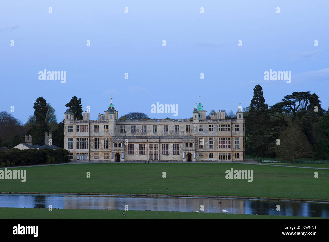 Audley End House & Gardens at Dusk/Blue Hour Stock Photo - Alamy