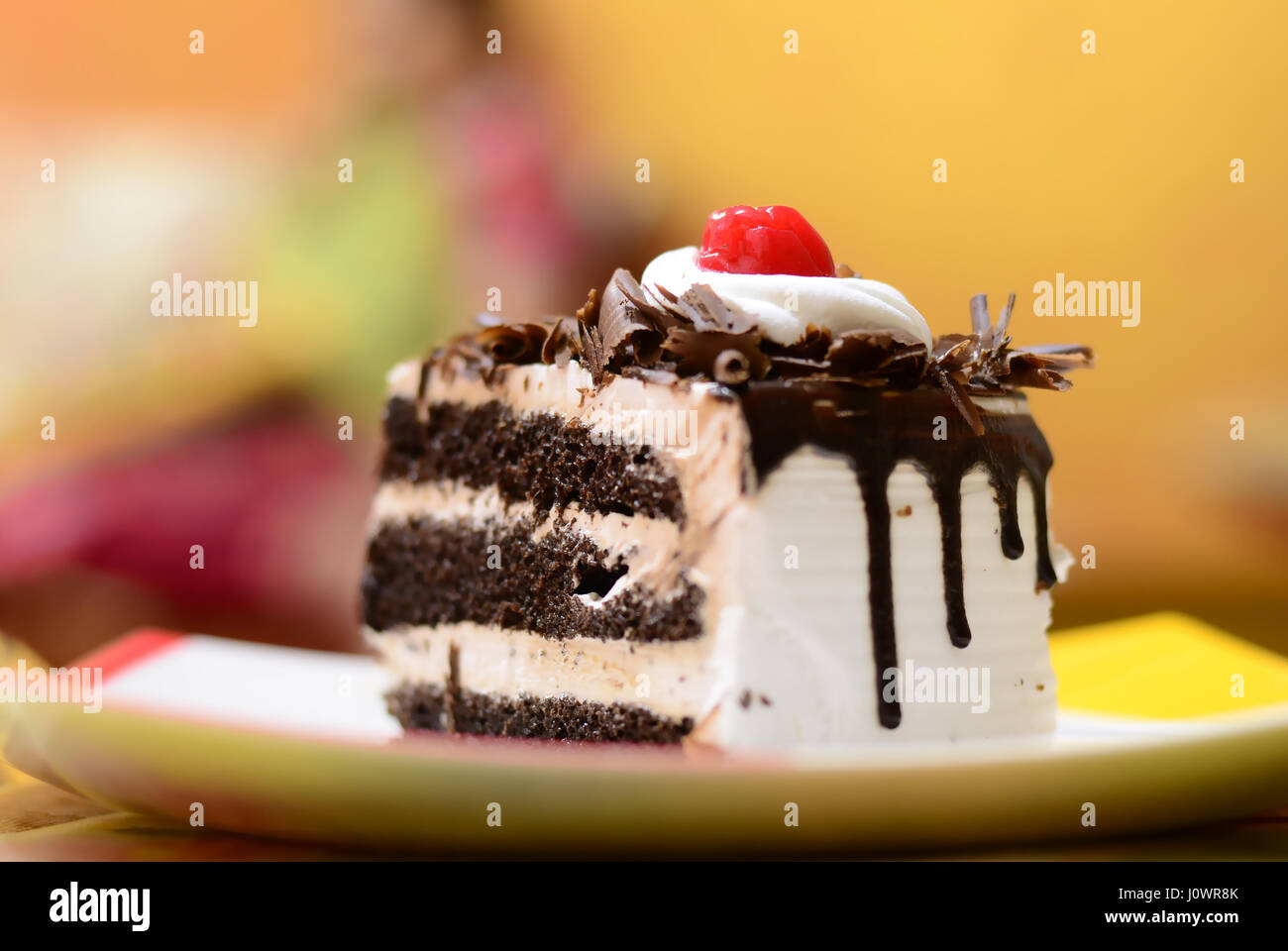 Dessert Pastry with colorful background Stock Photo - Alamy