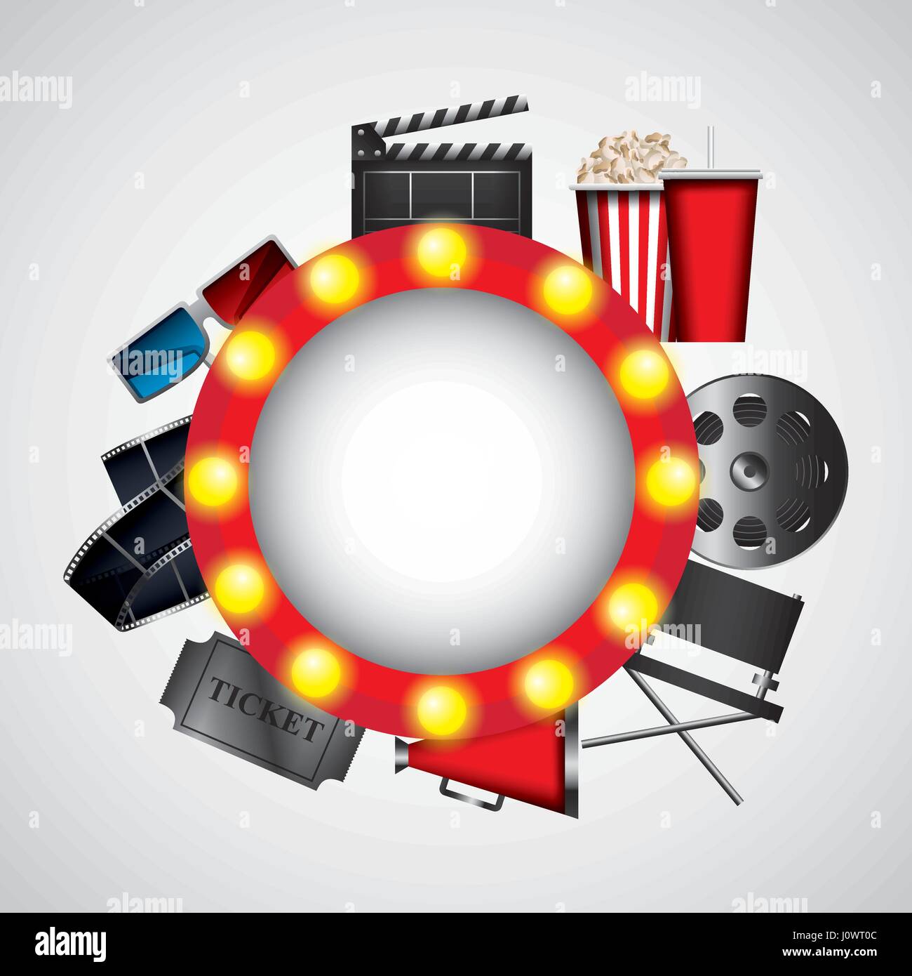 cinema entertainment elements icon Stock Vector Image & Art - Alamy
