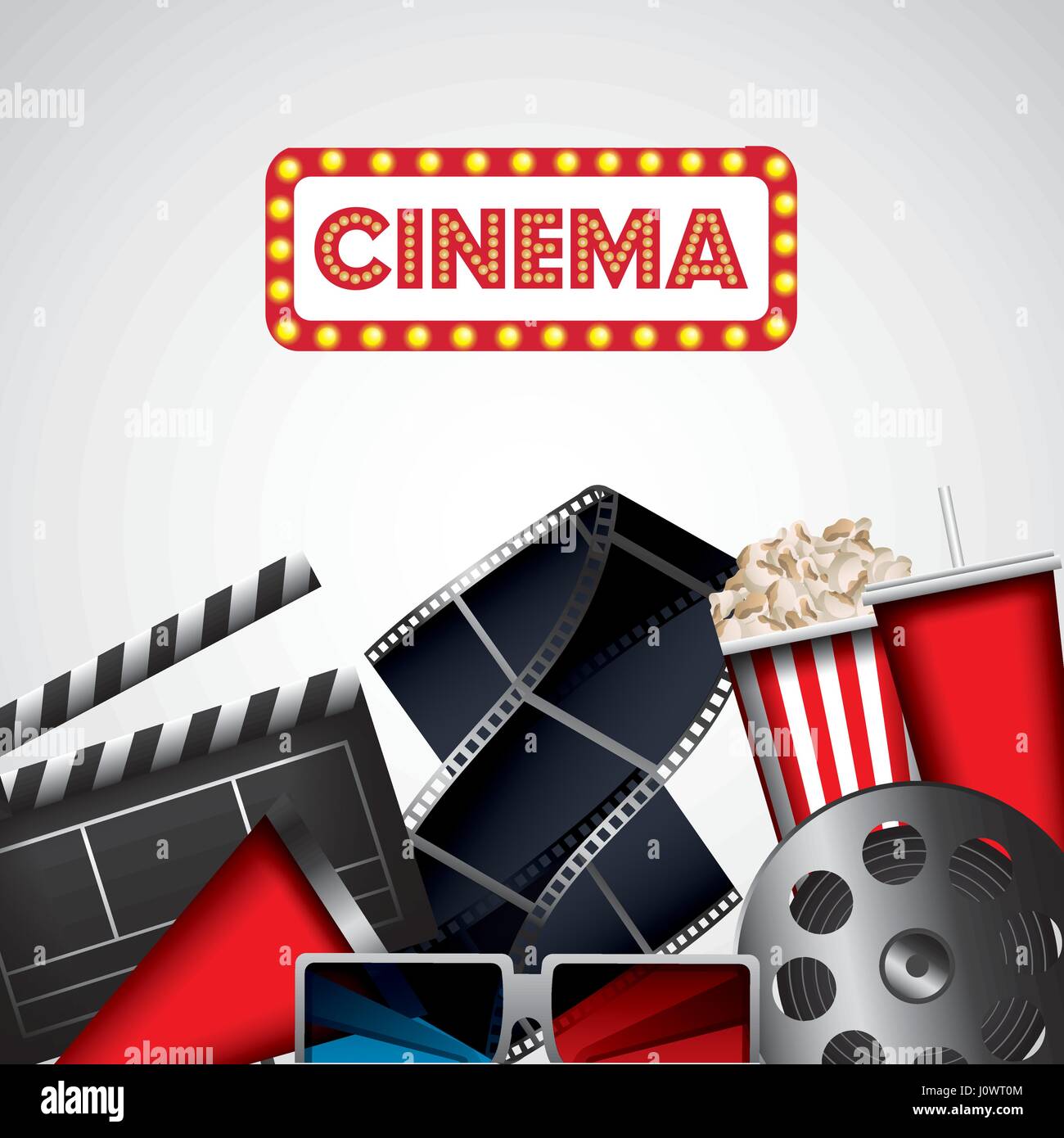 Hollywood outdoor movie set Stock Vector Images - Alamy